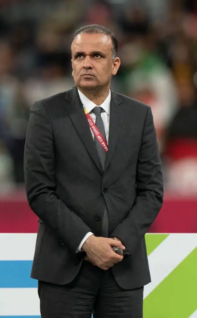 Le président de la Fédération Tunisienne de Football Wadii Al Jary dans ...