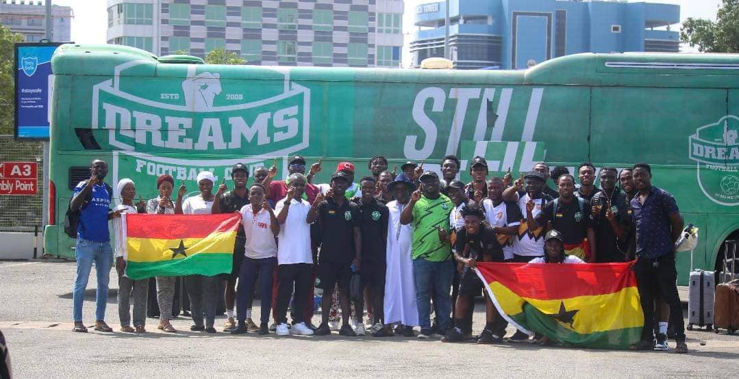Coupe CAF : Dreams FC est de retour au Ghana après sa qualification
