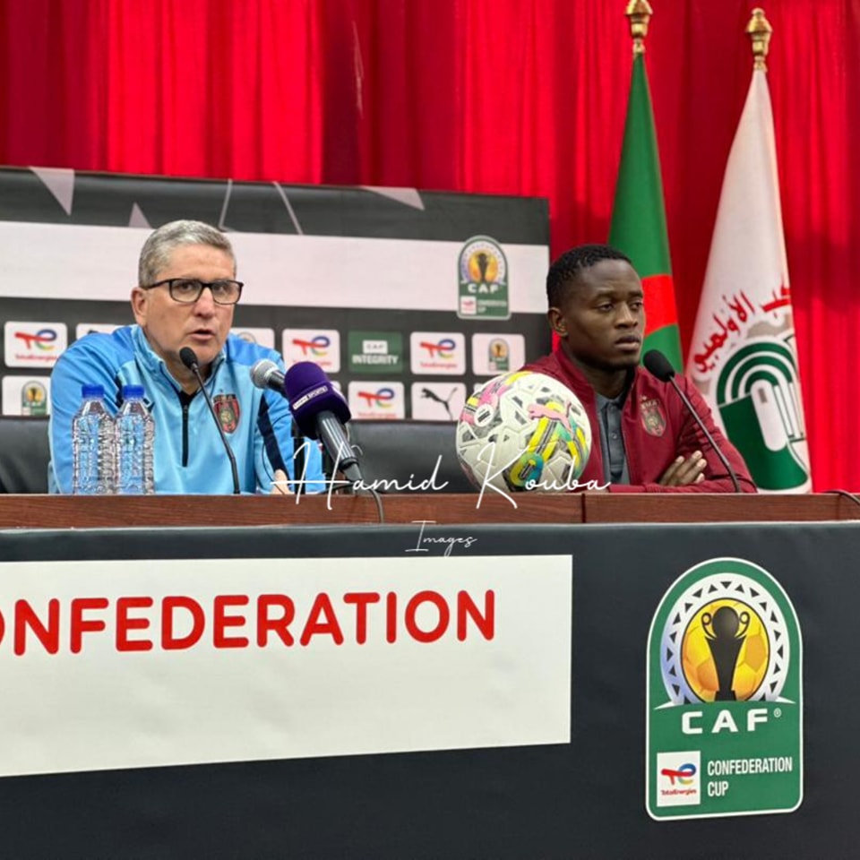 CAF _ USMALGER-RSBERKANE_ Demi-finale aller : la Conférence de presse d ...