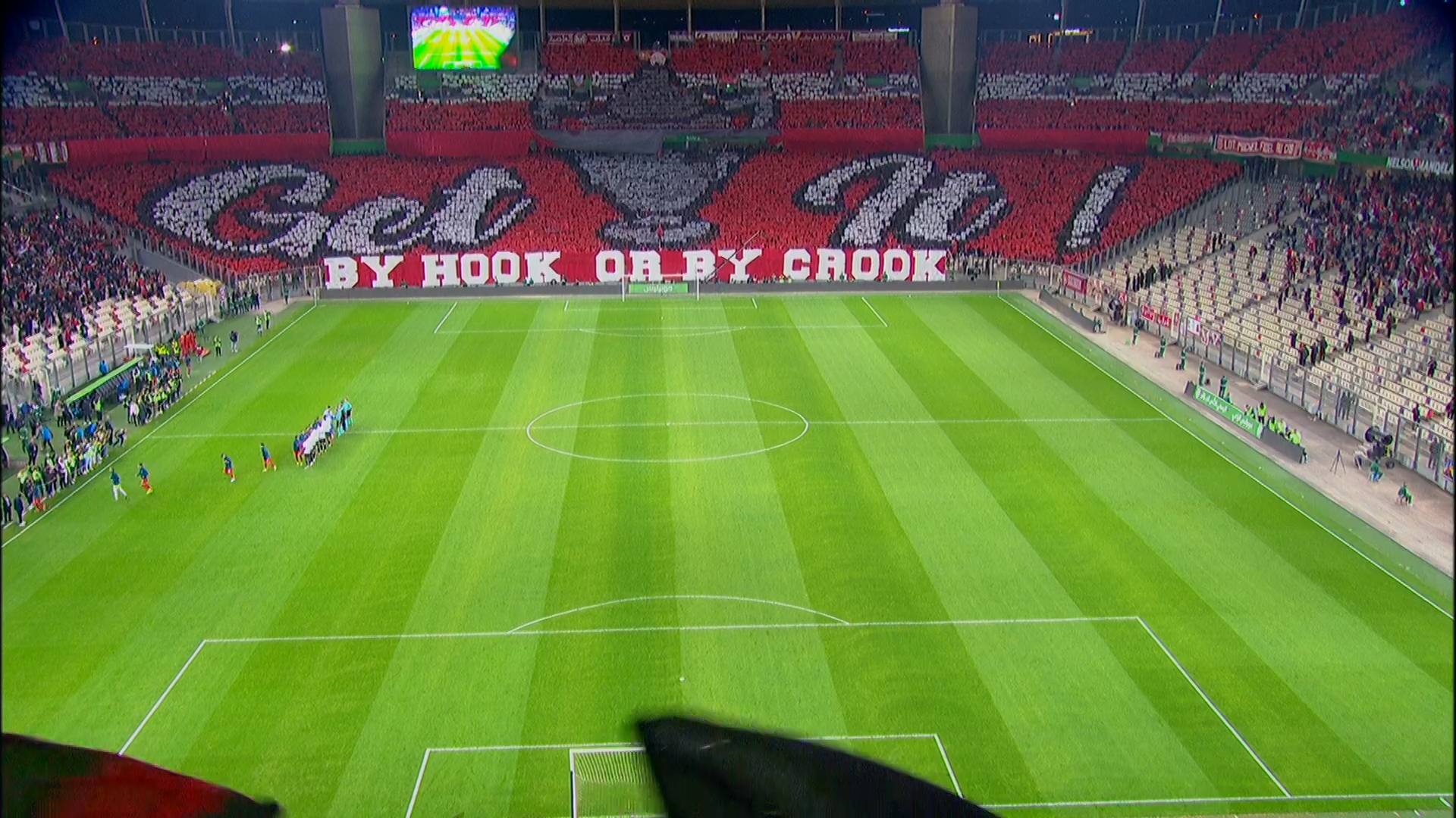 Coupe d'Algerie_CRB-USMA: Le tifo exceptionnel des supporters du CR Belouizdad - AfricaFootUnited