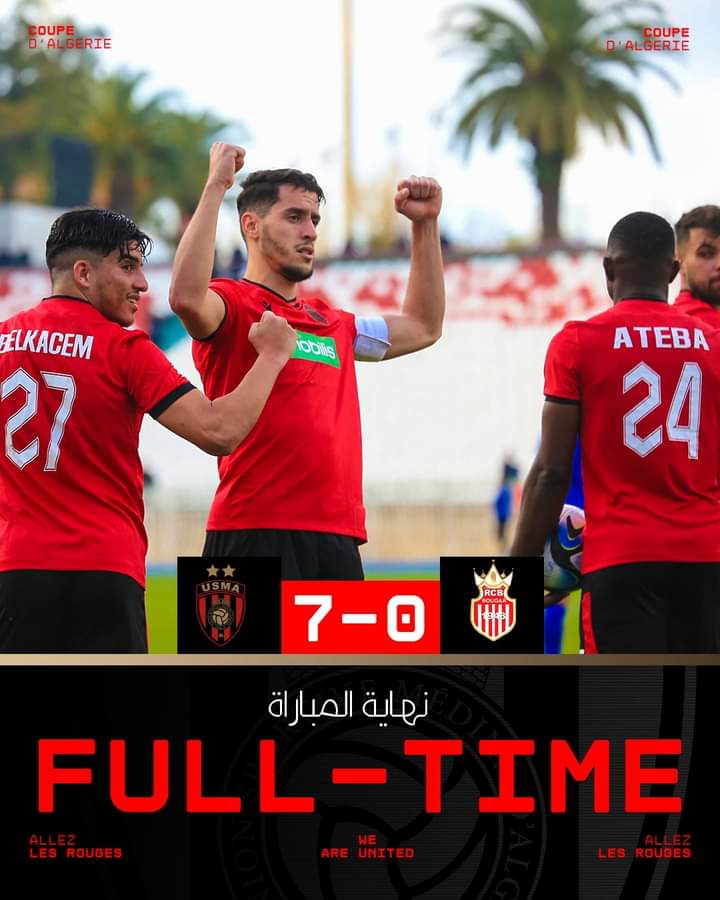 Coupe d'Algérie : L'USM Alger humilie le RC Bougaa et passe en quart ...
