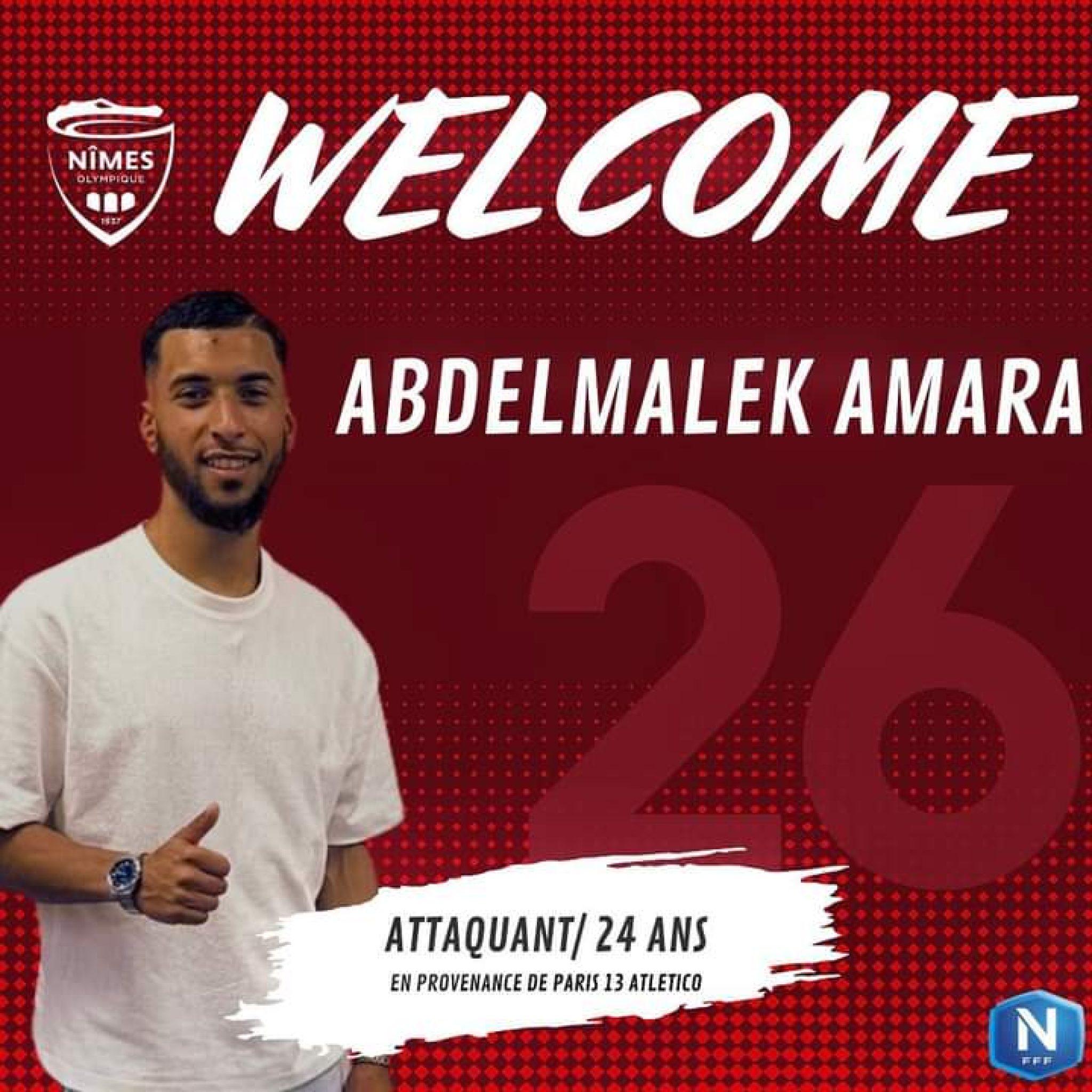 Mercato - Paris 13 Atletico : Officiel, Abdelmalek Amara s'engage avec ...