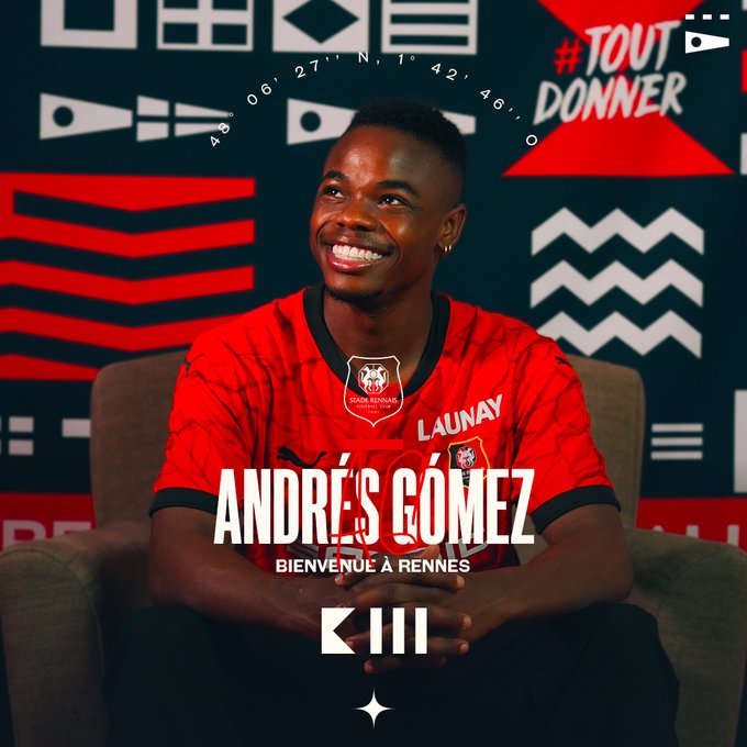 Transfert : Le Stade Rennais signe Andrés Gómez