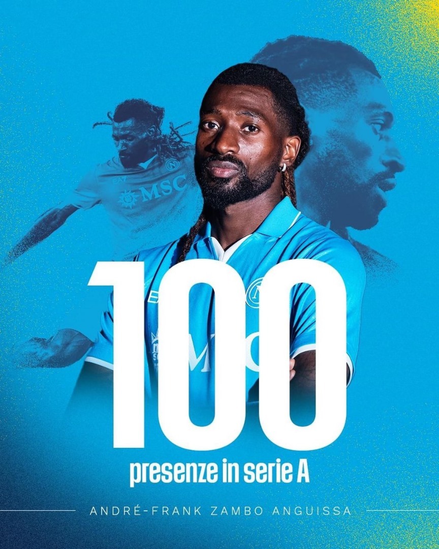 Italie : Déjà 100 matchs pour le Camerounais Zambo Anguissa en Serie A ...