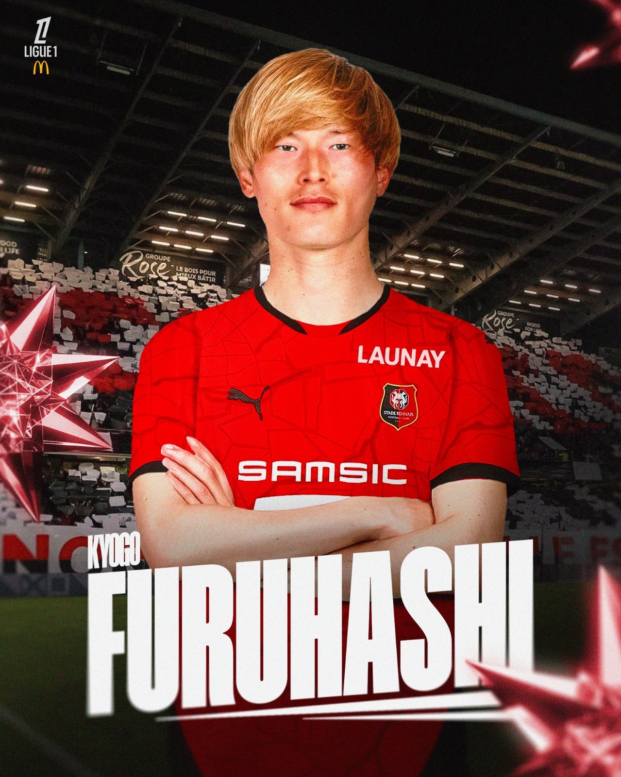 Ligue 1 : le Stade Rennais annonce l'arrivée de Furuhashi et le départ ...