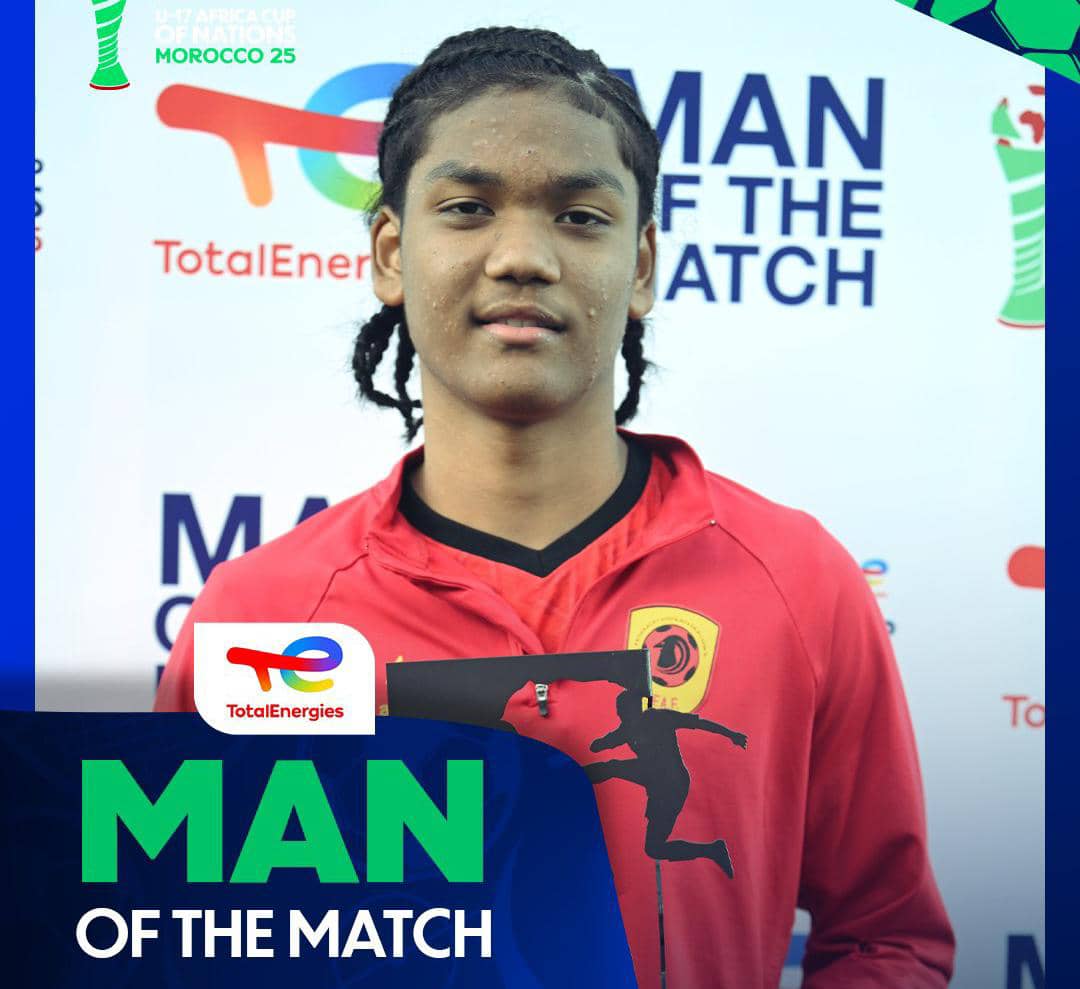 CAN U17 2025 : Densel Liyun est l’Homme du match entre l’Angola et la ...