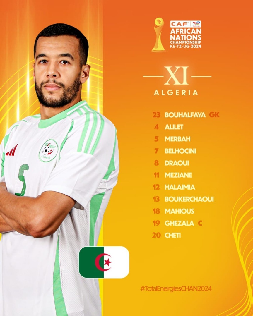CHAN 2024 : Algérie - Afrique du Sud, les compos officielles ...